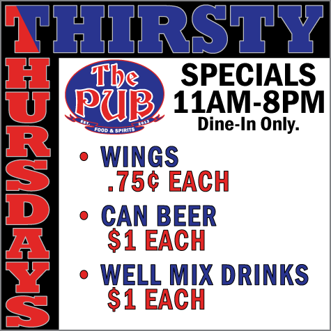 The Pub Bar and Grill located in Madison, Ohio.